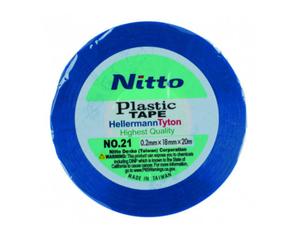 NITTO TAPE 0.2x18mm 20M BLUE – Electrical Supplies – Industrial ...